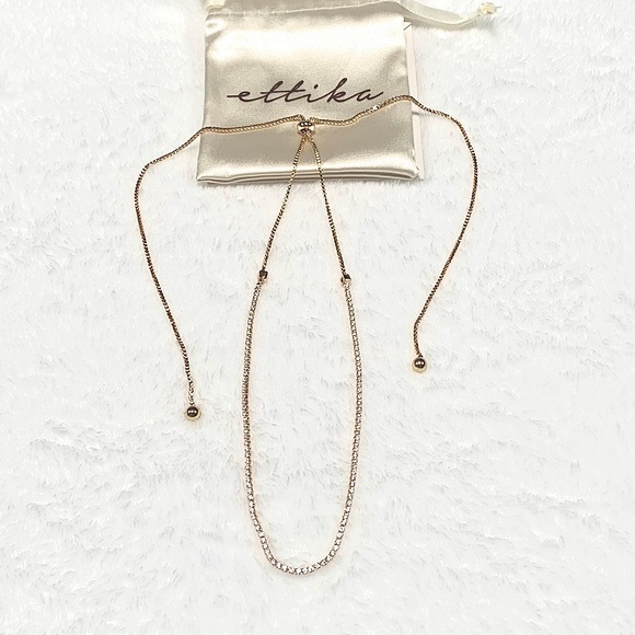 ettika | Jewelry | Ettika Choker Box Chain 8k Gold Adjustable New ...